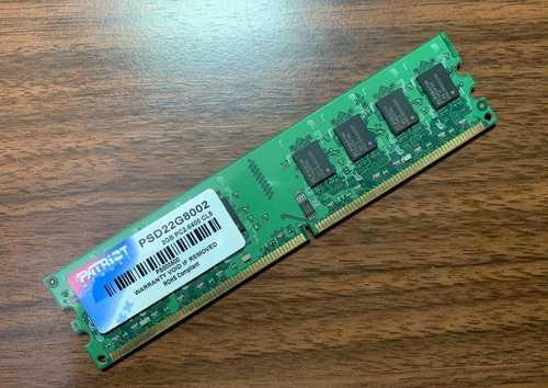 Dimm DDR2 2Gb PC2-6400 800MHz Patriot