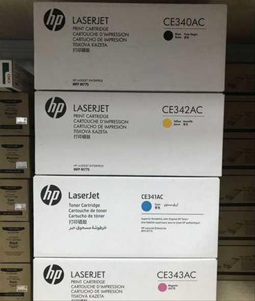 Картридж HP CE340AC CE341AC CE342AC CE343AC