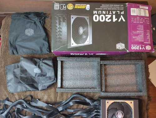 Блок питания 1200w Cooler master v1200 platinum