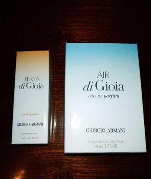 Парфюмерная вода Armani Acqua Di Gioia terra, air