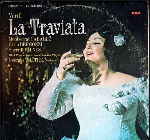 Верди Verdi Montserrat Caballe La Traviata LP