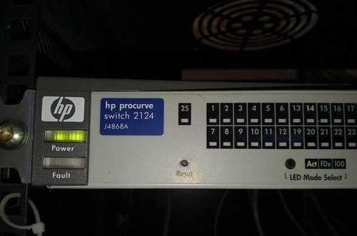 Свич HP procurve 2124 i4868a