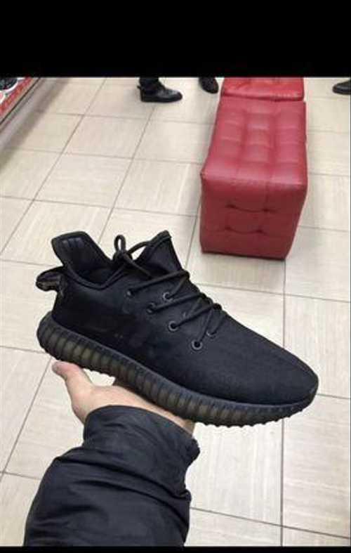Кроссовки изи adidas easy буст 350 черные