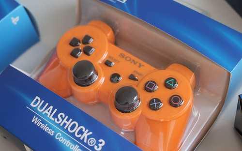 Джойстик PS3 оранжевого цвета и другие (Гарантия)