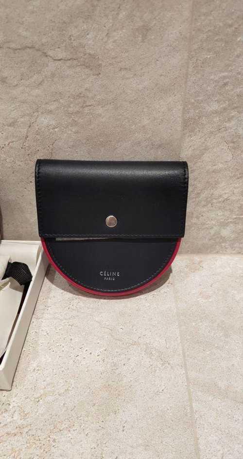 Celine кошелек.Celine piping round purse