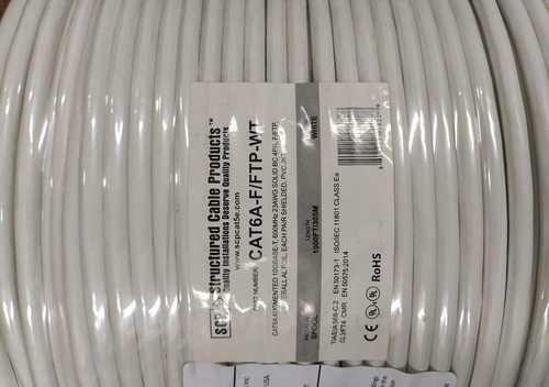 SCP CAT6A-F/FTP-WT