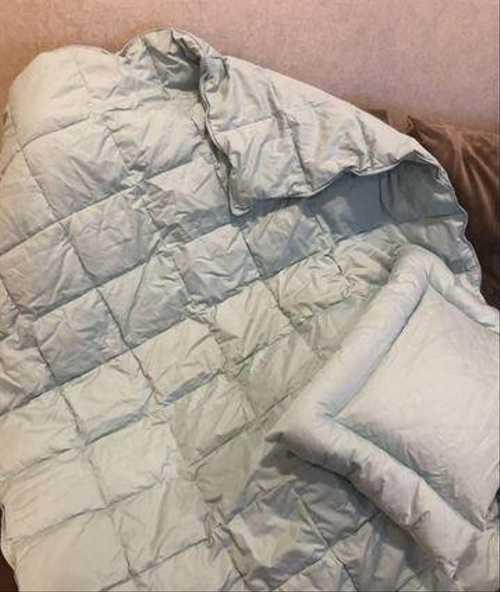 Детское натуральное пуховое одеяло+подушка