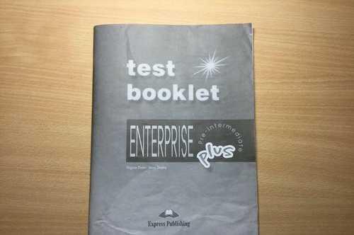 Test book. Enterprise Plus Test booklet. Помялась обложка книги. New Plus учебник. Test booklet Enterprise.