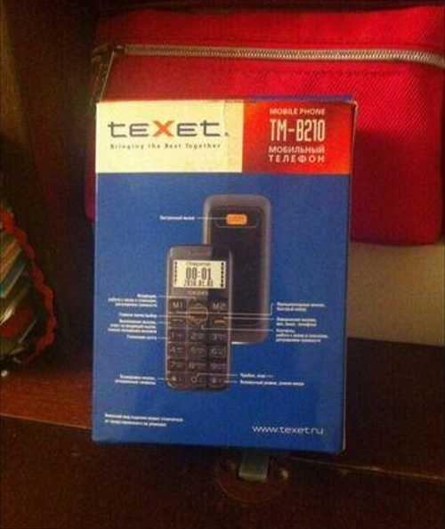 Телефон TeXet, новый