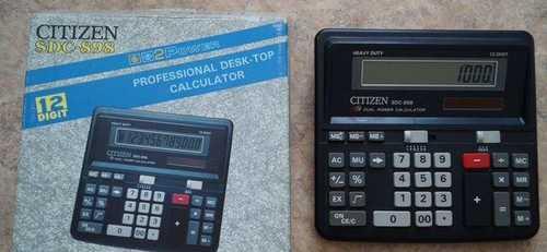Калькулятор Citizen SDC-898 Япония.Малайзия