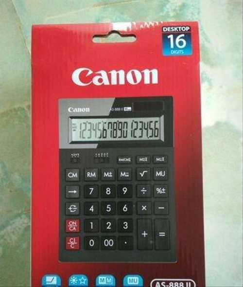 Калькулятор Canon AS-888 II 16-разрядный