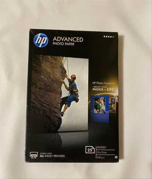 Фотобумага hp advanced glossy 10*15