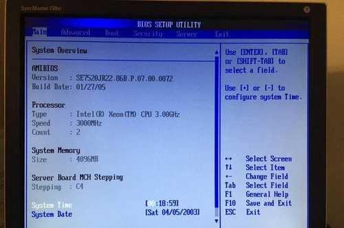 Сервер Intel SR1400