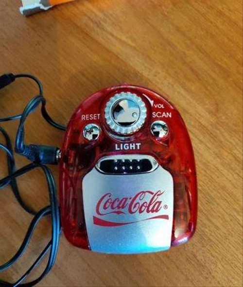 Радиоприемник с наушниками Coca-Cola