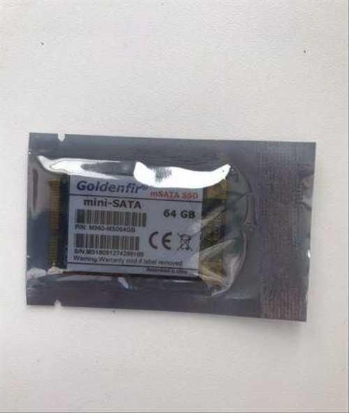 Новый Goldenfir msata SSD на 64gb