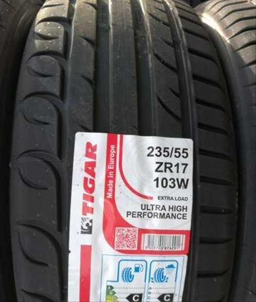 Tigar ultra high отзывы. Tigar Ultra High Performance евроэтикетка. 235/55 R17 Tigar Ultra High Performance 103w пи. Тигар 215 55 17 лето. Тигар 235/55/17.