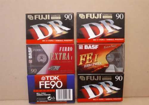 Новые аудиокассеты fuji, basf, TDK