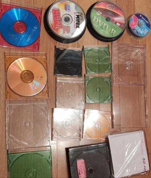 Сд двд диски пустые cd dvd r rw mini коробки jewel