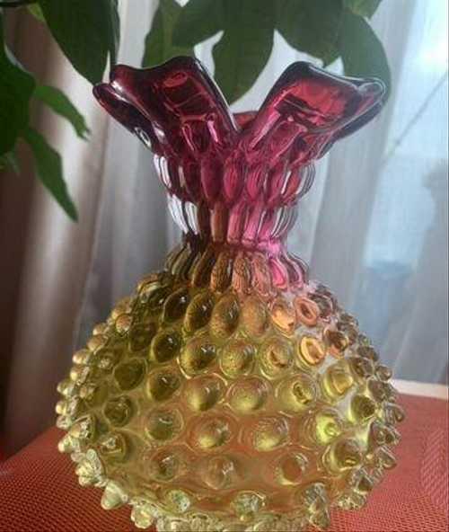 Винтажная ваза ананас,Чехословакия