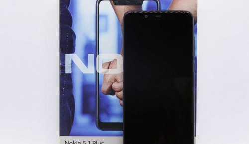 Телефон Nokia 5.1 Plus Dual Sim 32Gb Tempered Blue