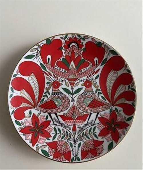 Декоративная тарелка лфз «Сказочная птица»