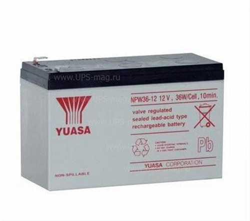 Аккумулятор Yuasa NPW36-12 (12V / 7.5Ah)