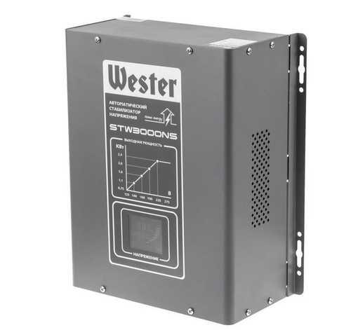 Стабилизатор напряжения wester STW3000NS 3 000 ва