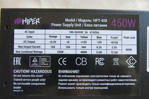 Hiper 450w hp 450tfx обзор