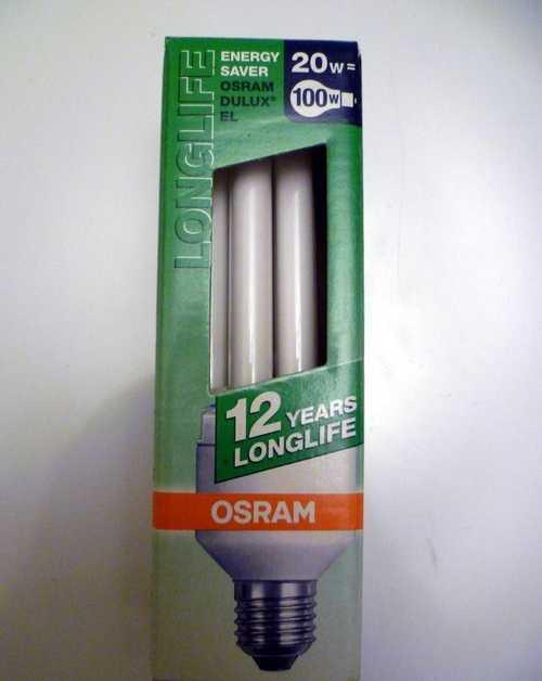 Лампа osram dulux s e. Osram Dulux el ll 30 w/827 e27.