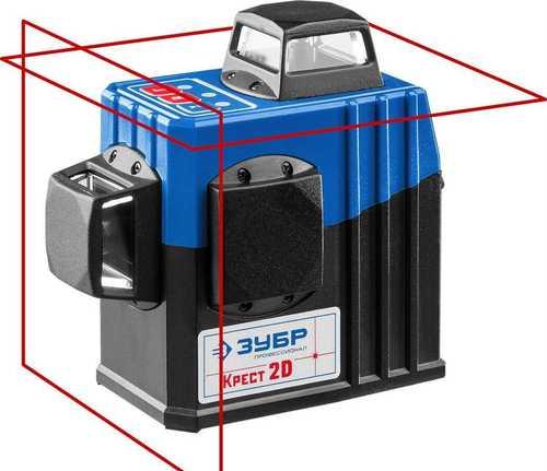 Крест 2D нивелир лазерный 2х360, 20м/70м зубр