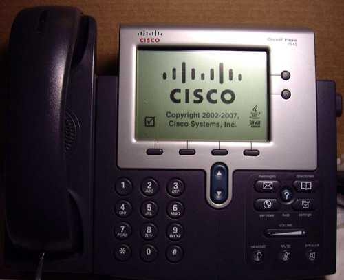 Cisco 7942G настольн. проводн. IP телефон, мало б