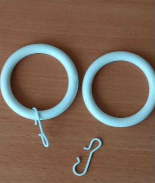 Пластиковые кольца для карниза (штор ) с крючком