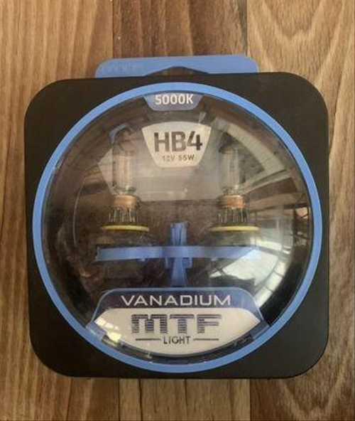 Галогеновые лампы MTF light Vanadium 5000K HB4 (90