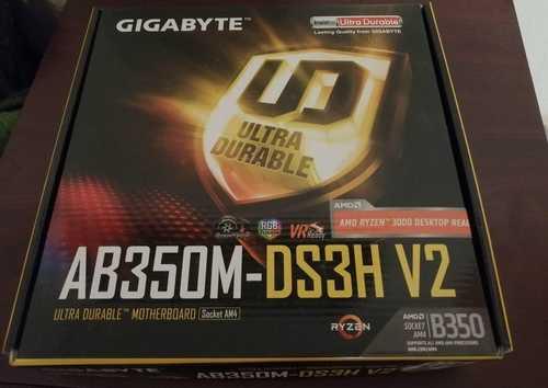 Материн. плата gigabyte AB350M-DS3H V2 (с ошибкой)
