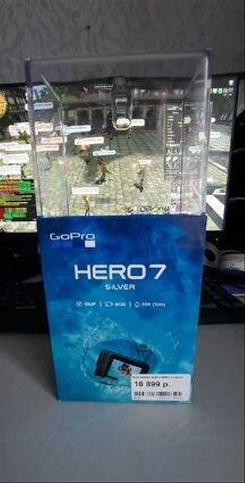 GoPro hero 7 Silver Edition + Крепление на голову