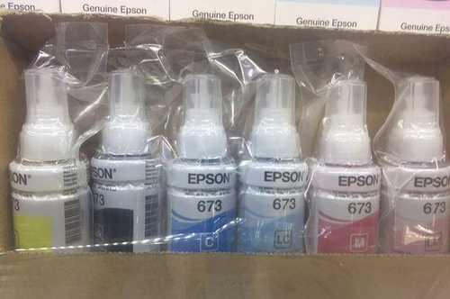 Оригинальные чернила epson 673 серии