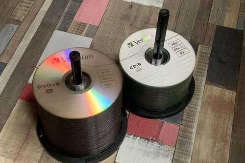 CD-R 40шт и DVD-R 70шт чистые диски