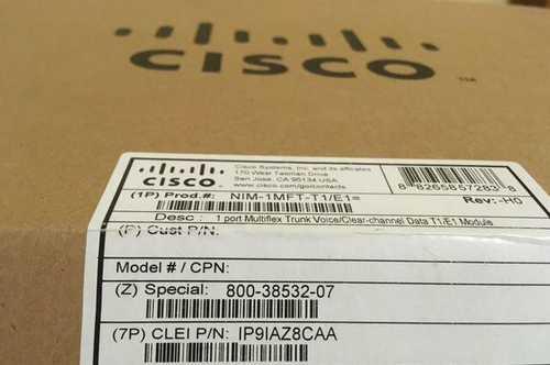 Модуль Cisco NIM-1MFT-T1/E1 (новый)