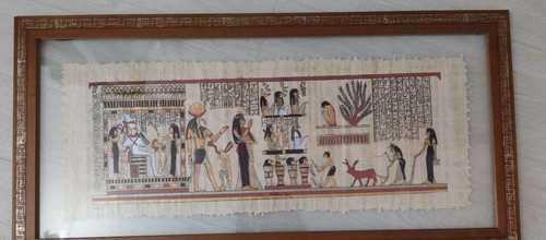 Новая картина на настоящем папирусе, Египет