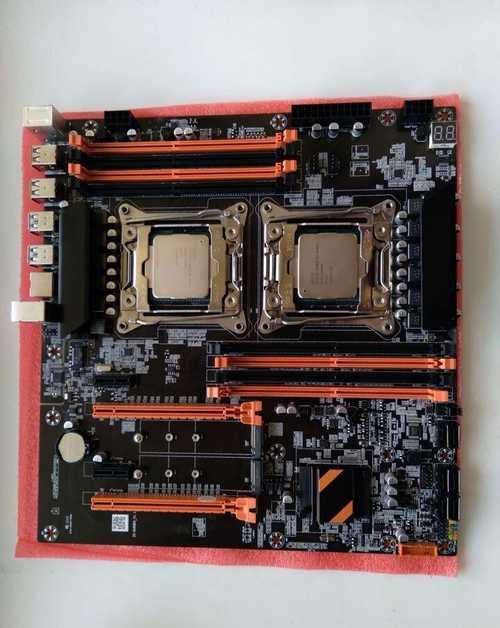 X99+ 2 проца E5 2678V3(24яд.-48пот) +64гб DDR4 213