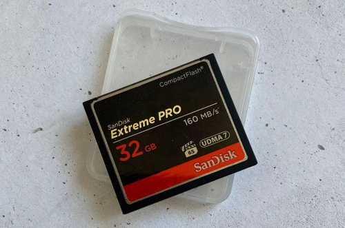 Карта памяти SanDisk CompactFlash Extreme Pro 32GB