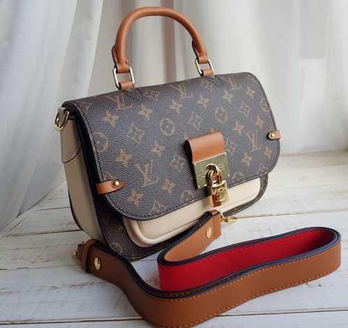 Новая женская белая сумка кожа Louis Vuitton
