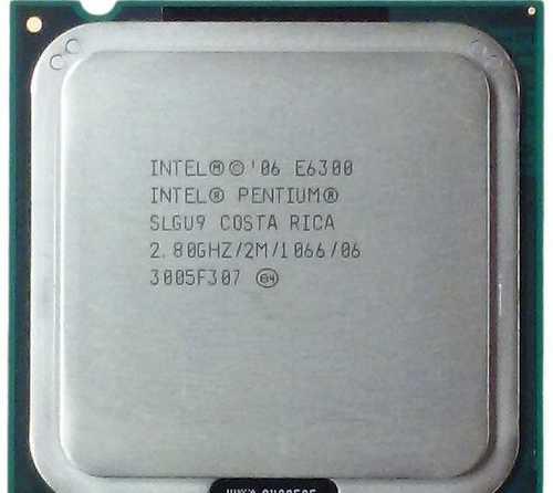 Двухъядерный Процессор Pentium E6300 LGA775