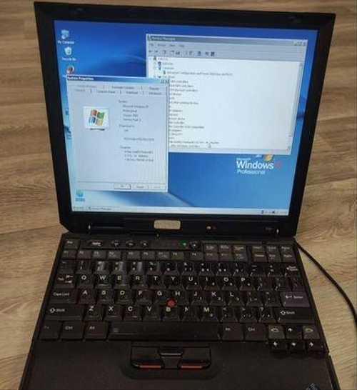 Раритетный ноутбук ibm thinkpad x30