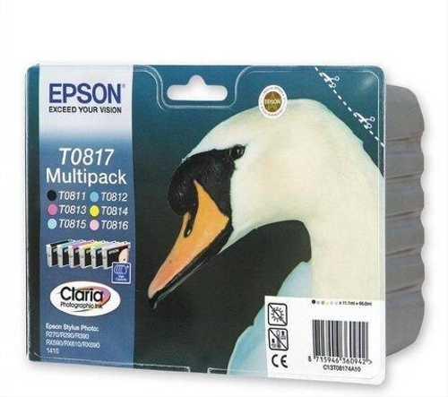 Epson T0817 (C13T11174A10) Набор картриджей T0811
