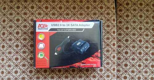 Универсальный переходник-адаптер Agestar USB2.0