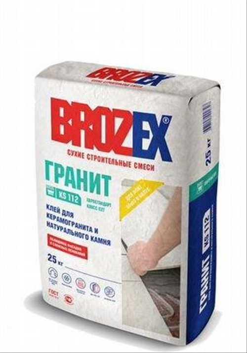 Клей brozex KS 112 гранит, 25 кг