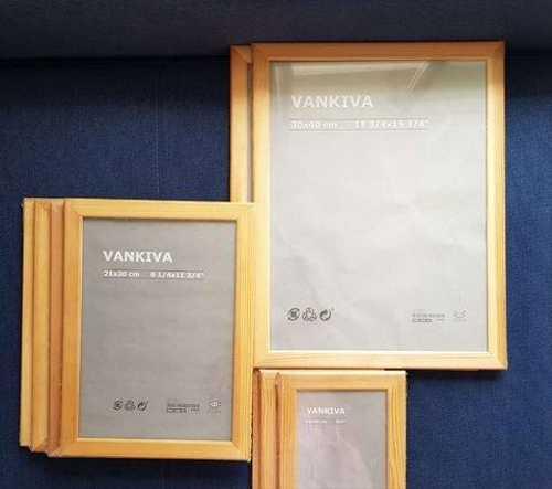 Новые рамки со стеклом IKEA (9шт.)