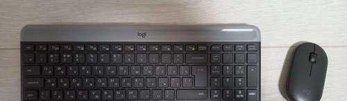 Беспроводная клавиатура и мышь logitech slim combo