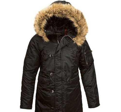 Женская аляска парка alpha industries n-3b w parka